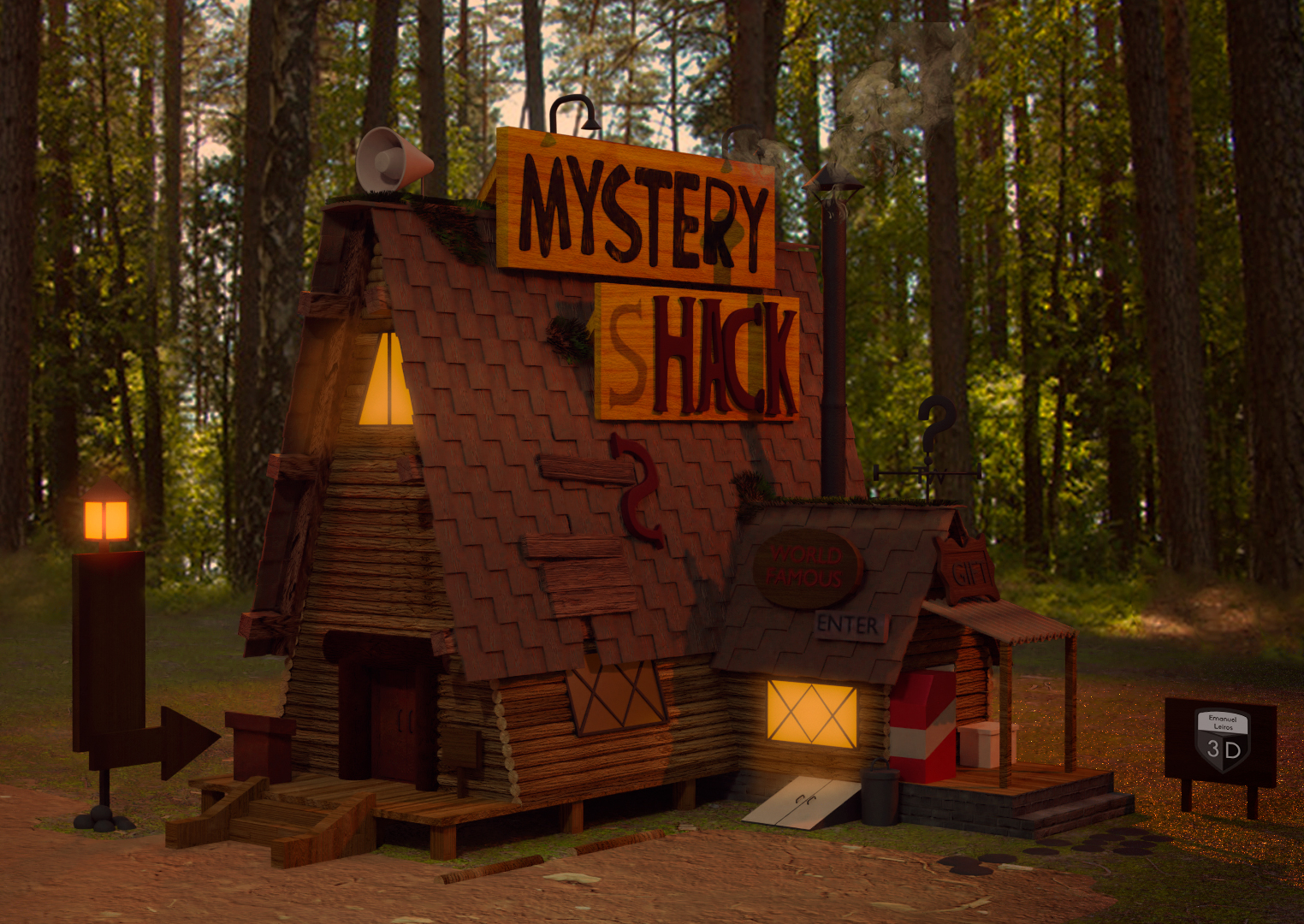 Mystery Shack – Gravity Falls – Emanuel Leiros